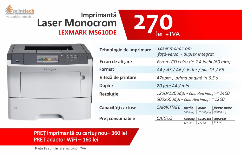 Copiatoare în Timişoara, închiriere, vânzare, tipar digital - Printtech